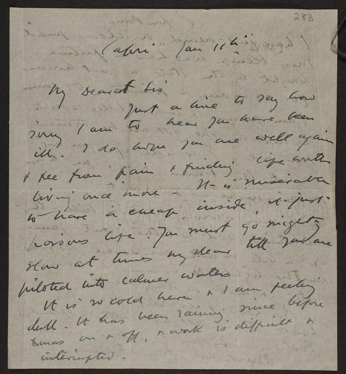 Letter from Frances Hodgkins to Isabel Field - The Complete Frances ...